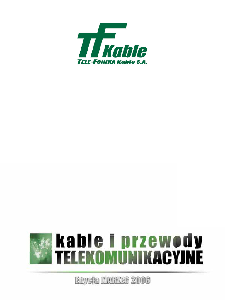 Kable Telekomunikacyjne | PDF