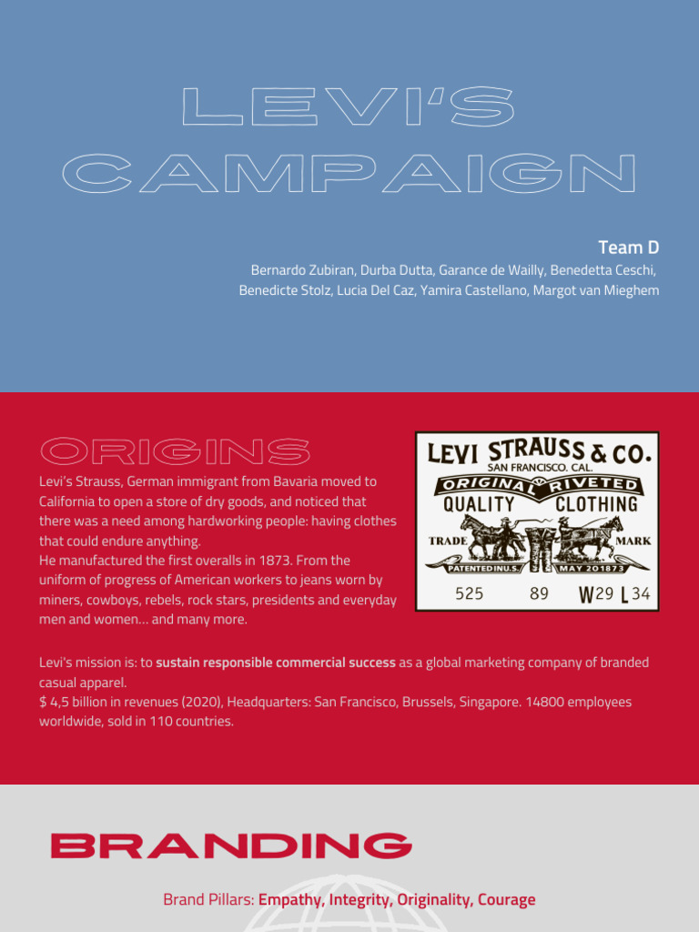 5 Levi's Creative Pitch | PDF | Jeans