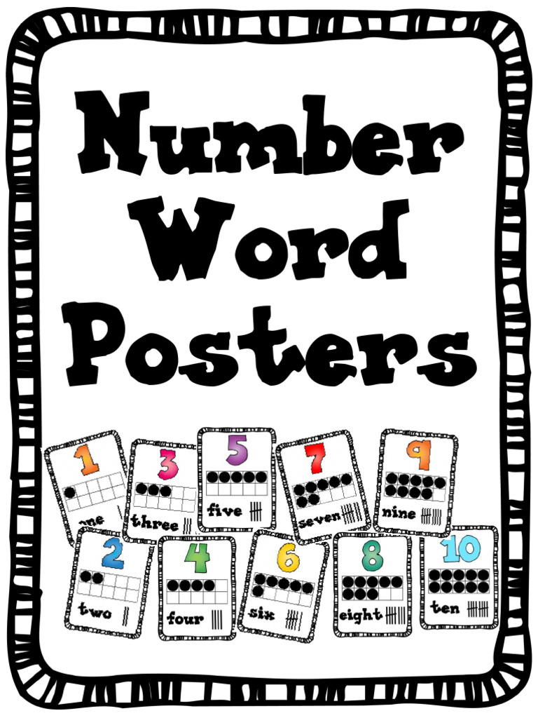 Numbers Poster Displays | PDF