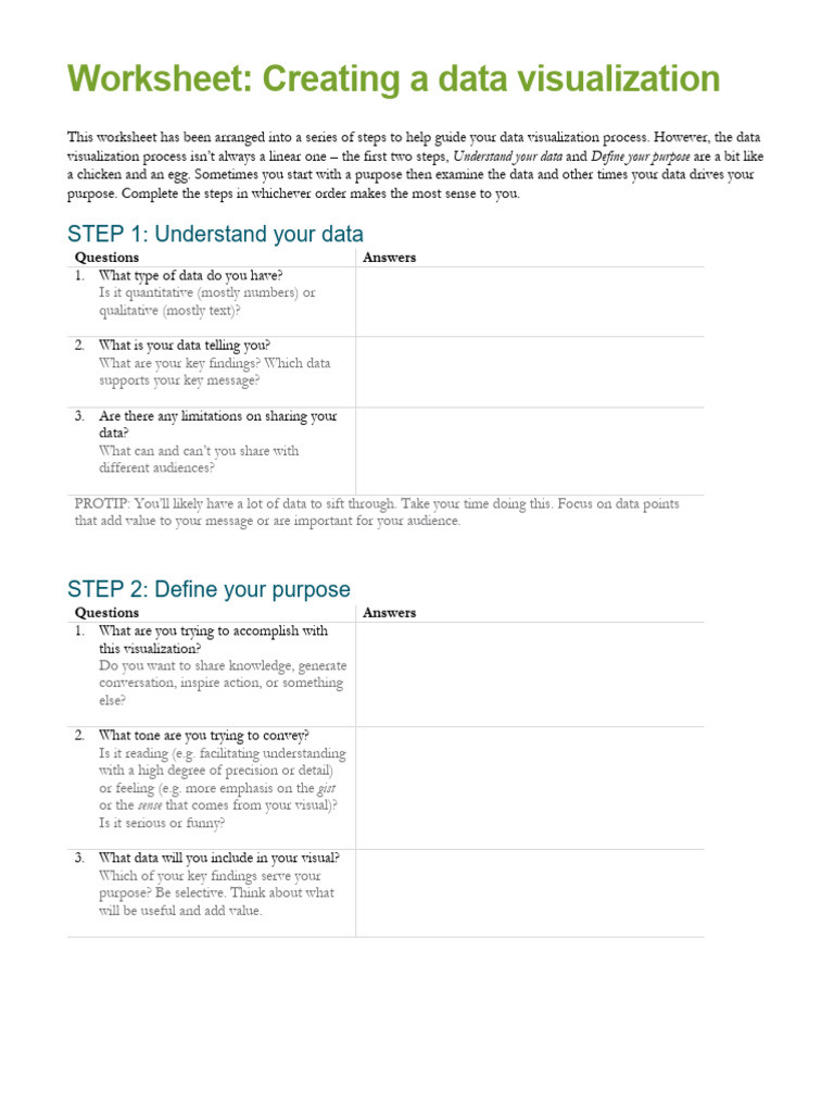 Data Visualisation Worksheet 1 | PDF | Data | Page Layout
