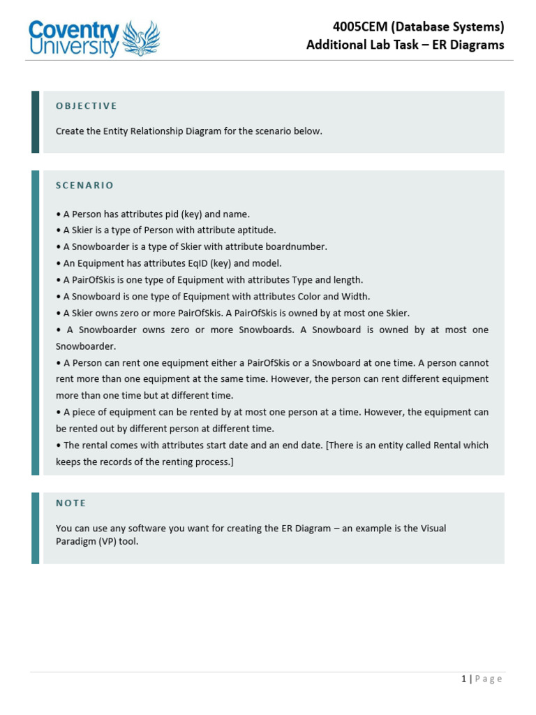 LabTask - ER Diagrams (Additional) - 1 | PDF