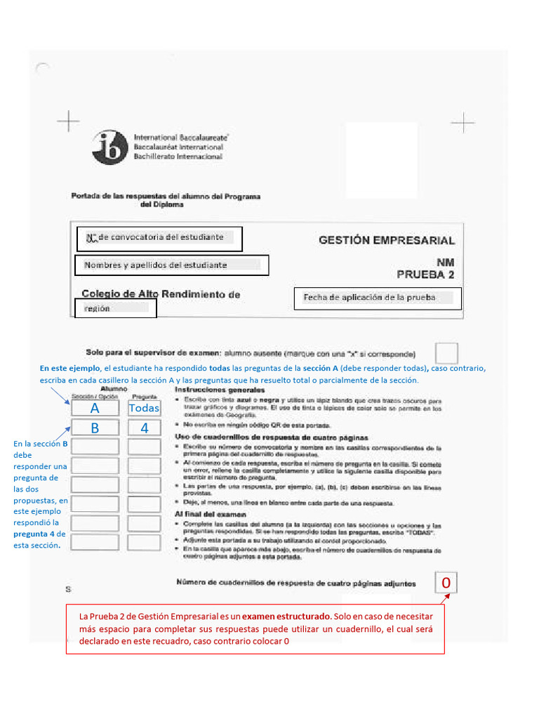 Portada Ejemplo - Gestión Empresarial NM - Prueba 2 | PDF
