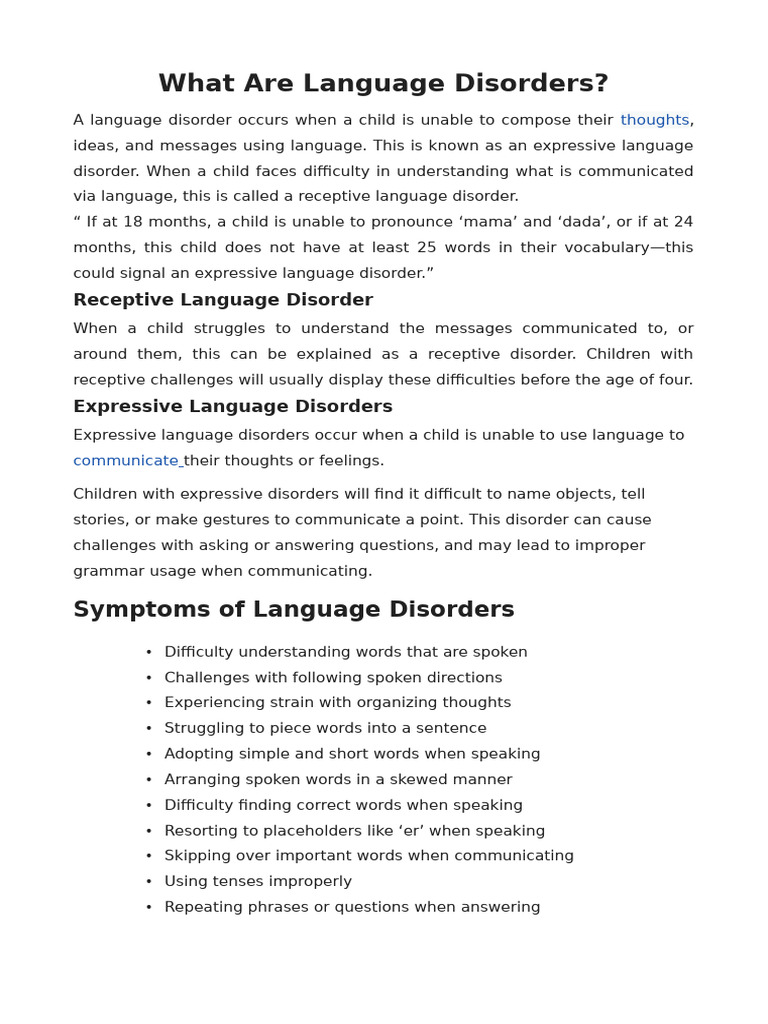 Language Dis | PDF