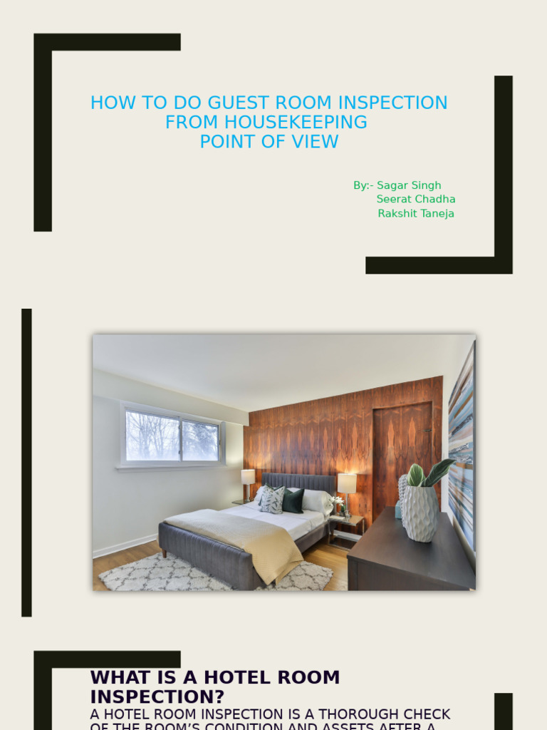 Hotel Room Inspection Guide for Housekeeping | PDF | Bathroom