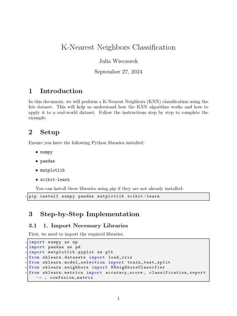 kNN___lab | PDF | Support Vector Machine | Statistical Classification kNN___lab | PDF | Support Vector Machine | Statistical Classification