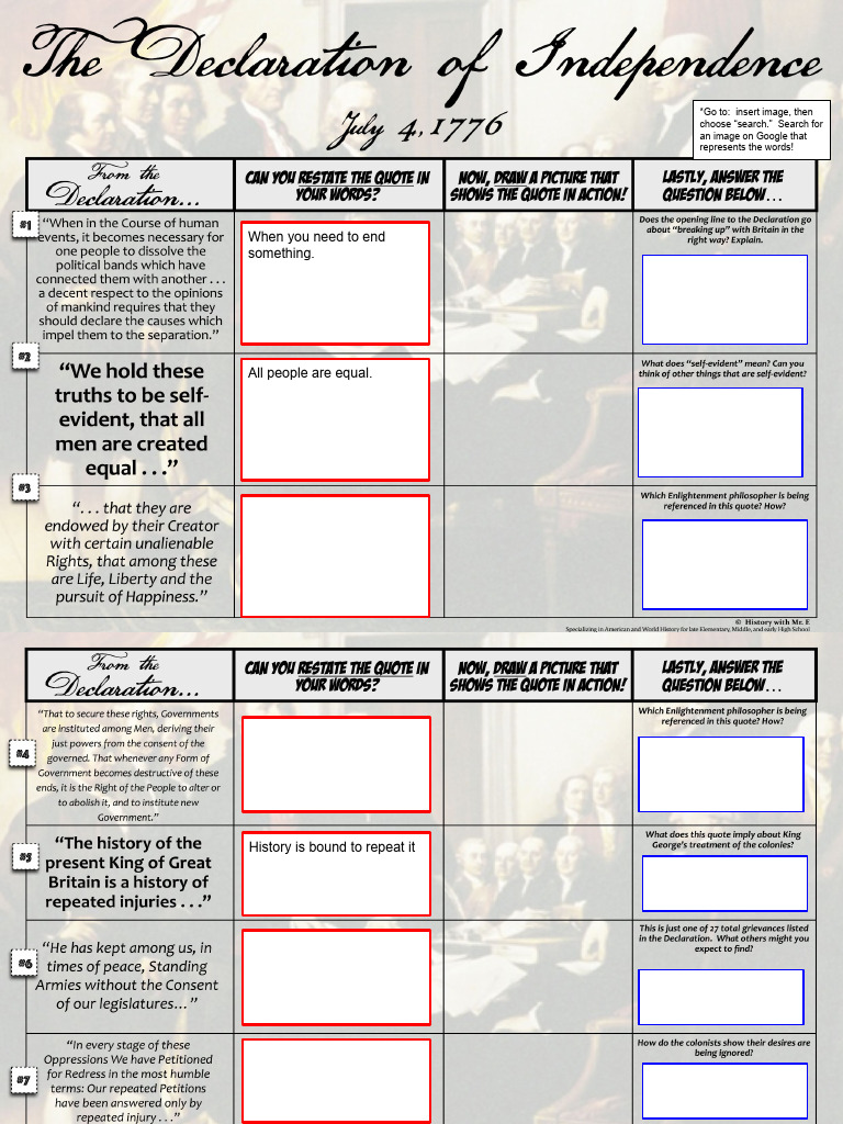 SONNY HALE - Copy of Declaration Own Words | PDF | Games & Activities ...