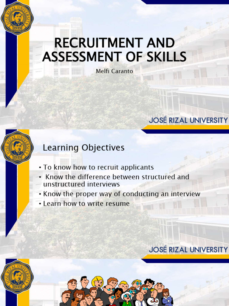 Week 4 - Recruiting and Interviewing | PDF | Recruitment | Psychology