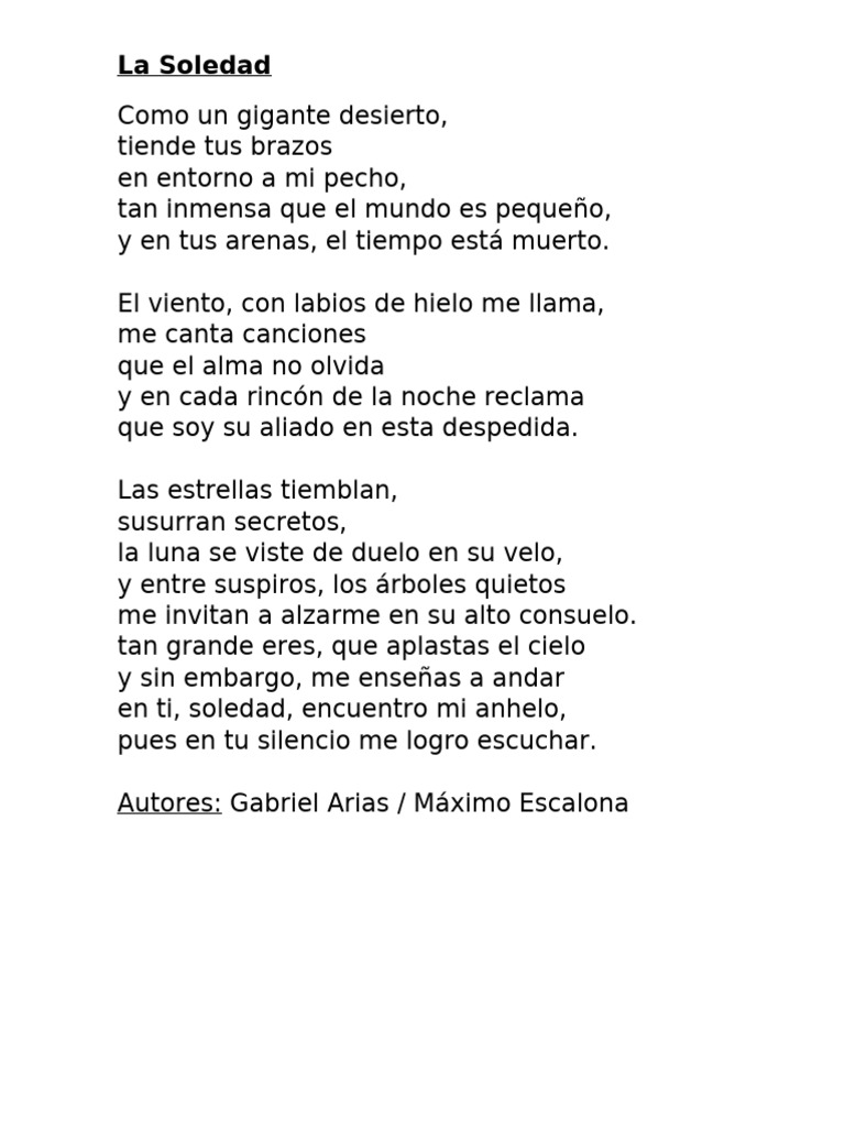 SOLEDAD Gabriel Arias y Maximo Escalona | PDF