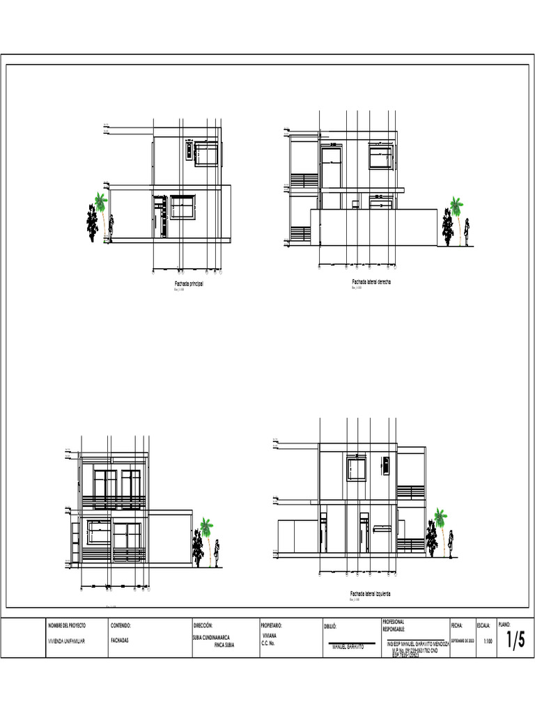 Análisis de Fachadas de Vivienda Unifamiliar | PDF