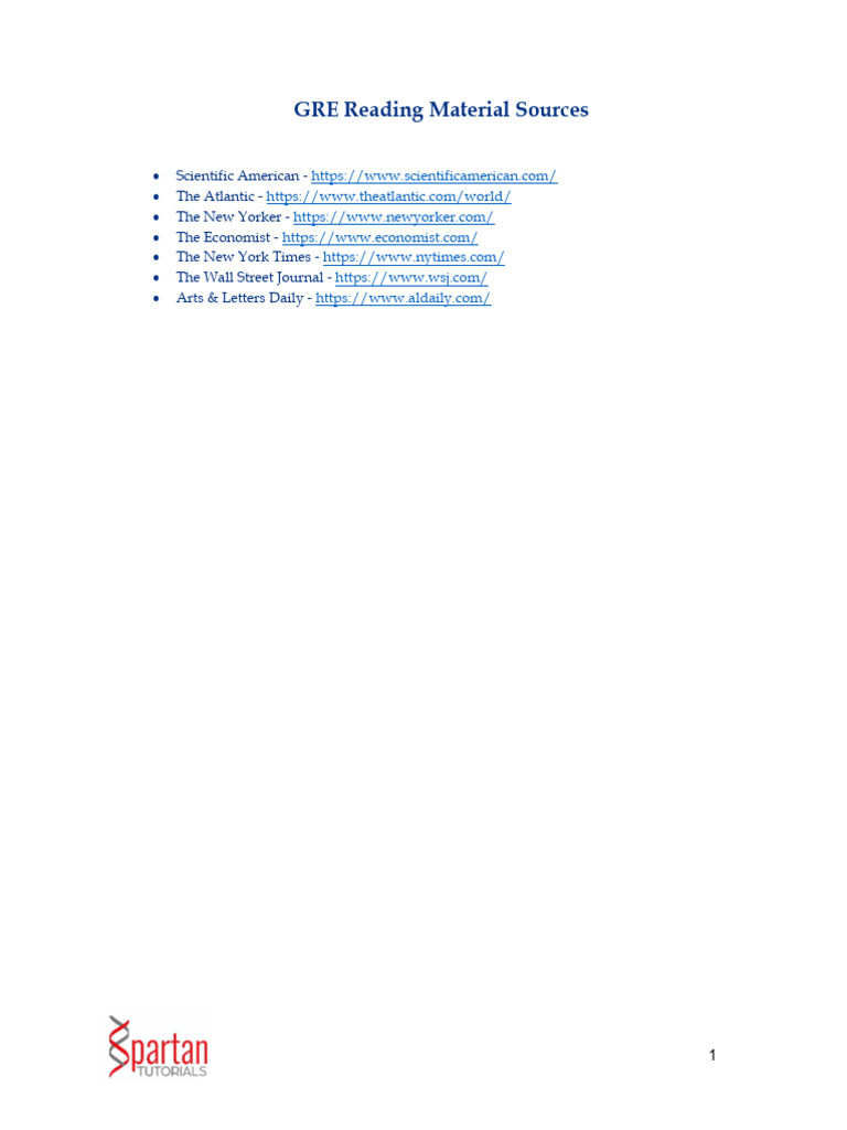 GRE+Reading+Material | PDF