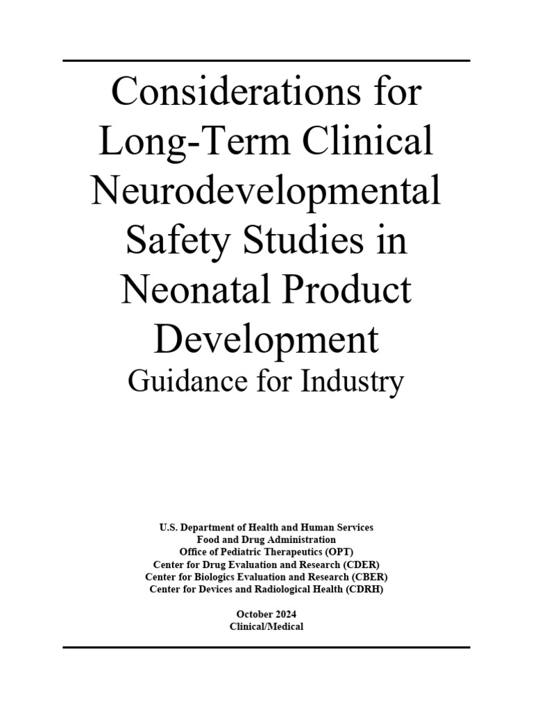 LT Clin ND Safety Studies Neonatal Product Devel_Guidance (2023-681) 10 ...