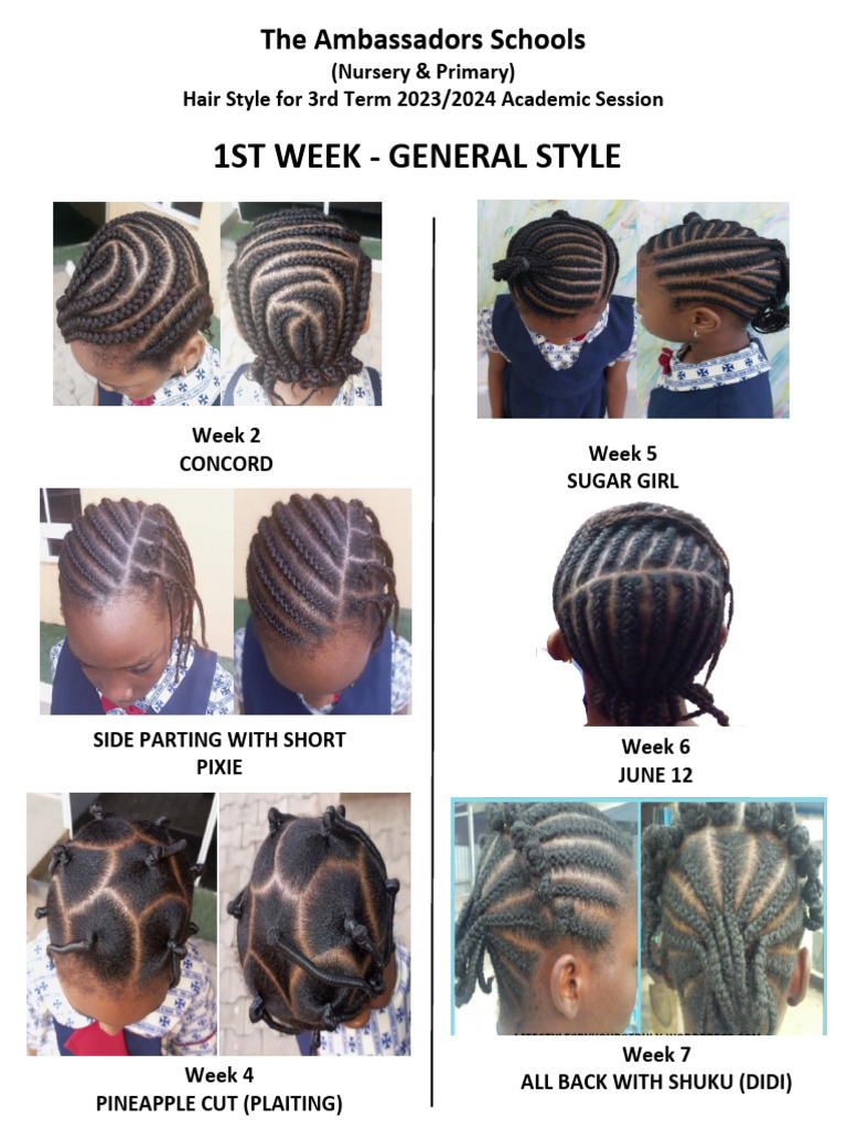 2023/2024 School Hair Styles Guide | PDF