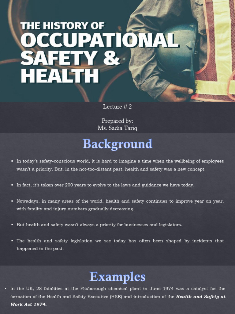 History-of-OHS-Lecture-2 | PDF | Occupational Safety And Health | Labor