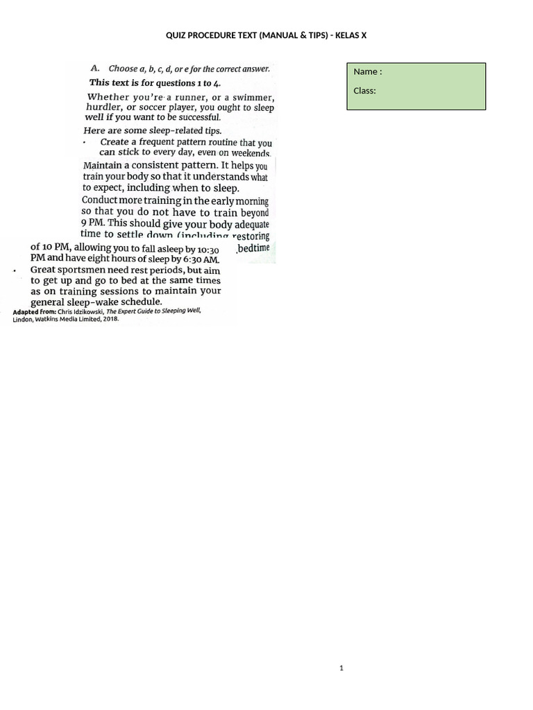 Practice Manual and Tips Procedure Text | PDF | Refrigerator | Food ...