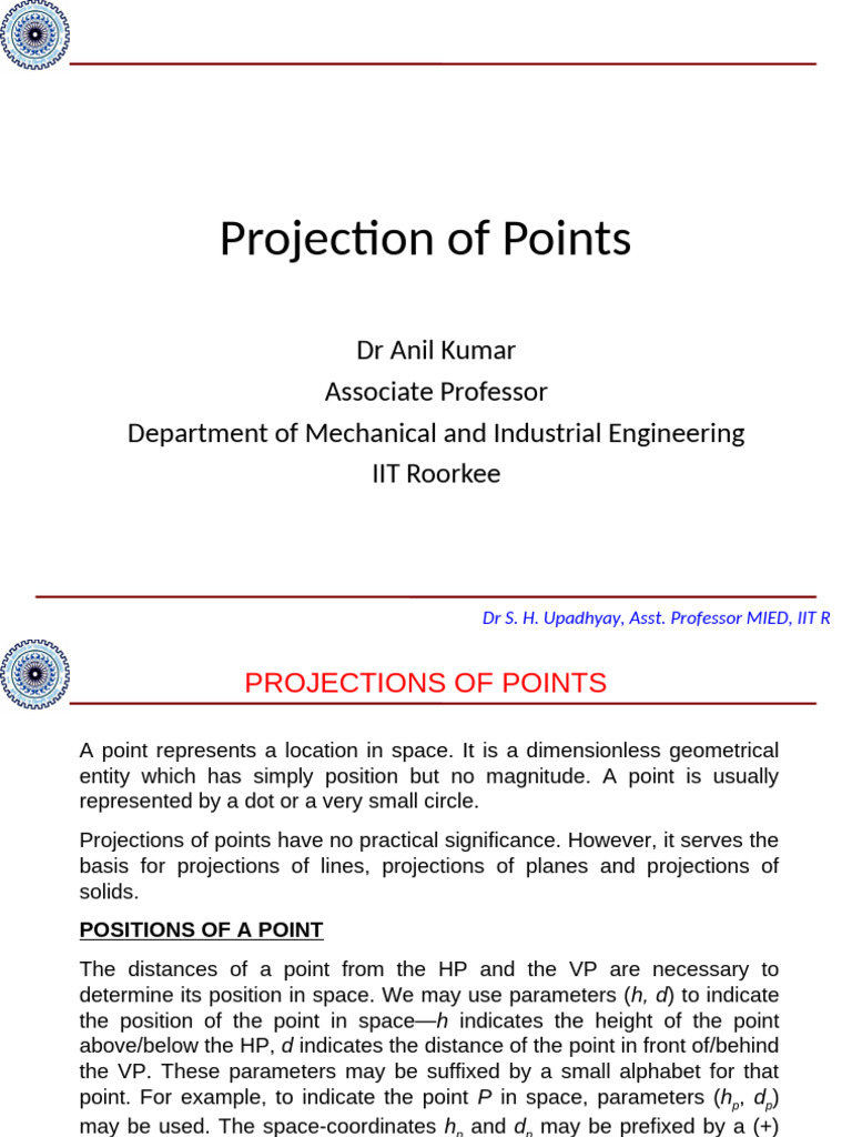 02 - Projection of Points | PDF | Geometry | Mathematics