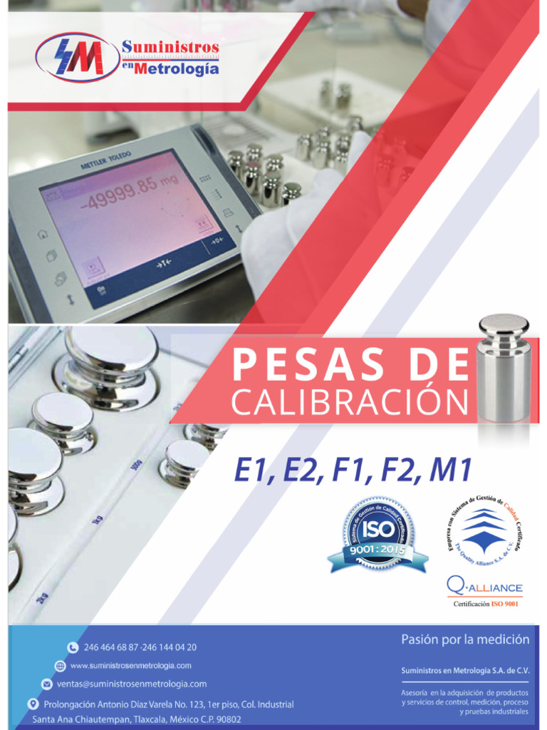 Catalogo de Pesas Para Calibracion Metrology | PDF