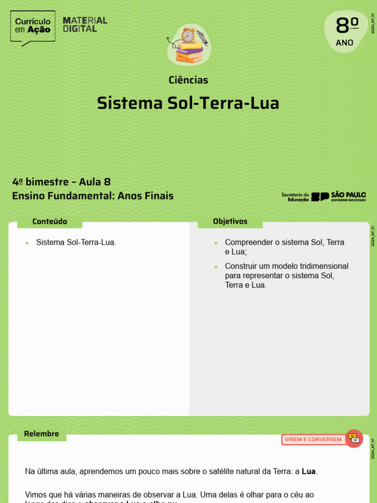 Sistema Sol-Terra-Lua: Ciências | PDF | Lua | Sol