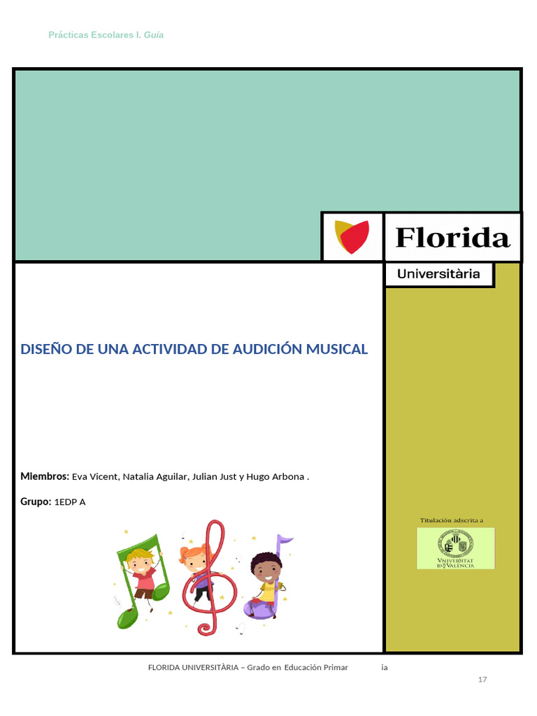 Actividad Audicion Musical | PDF | Educación primaria | Memoria