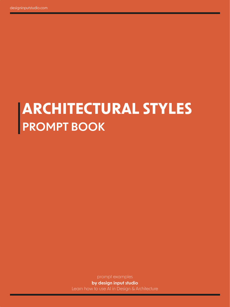 Design Input Studio - Prompt Book | PDF | Design | Architectural Styles