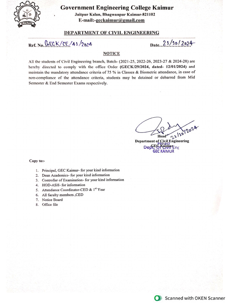 Notice-Attendance 2024 | PDF