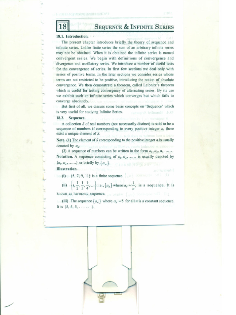 Engineering Mathematics (Volume I) - Sequences and Inifinite Series | PDF | Limit (Mathematics ...