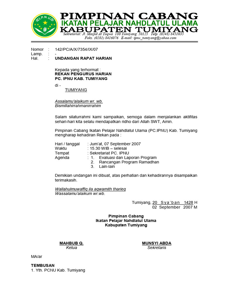 Contoh Surat Umum | PDF