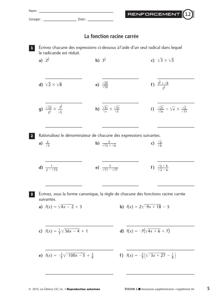 SN5 Renforcement1-2 VF | PDF