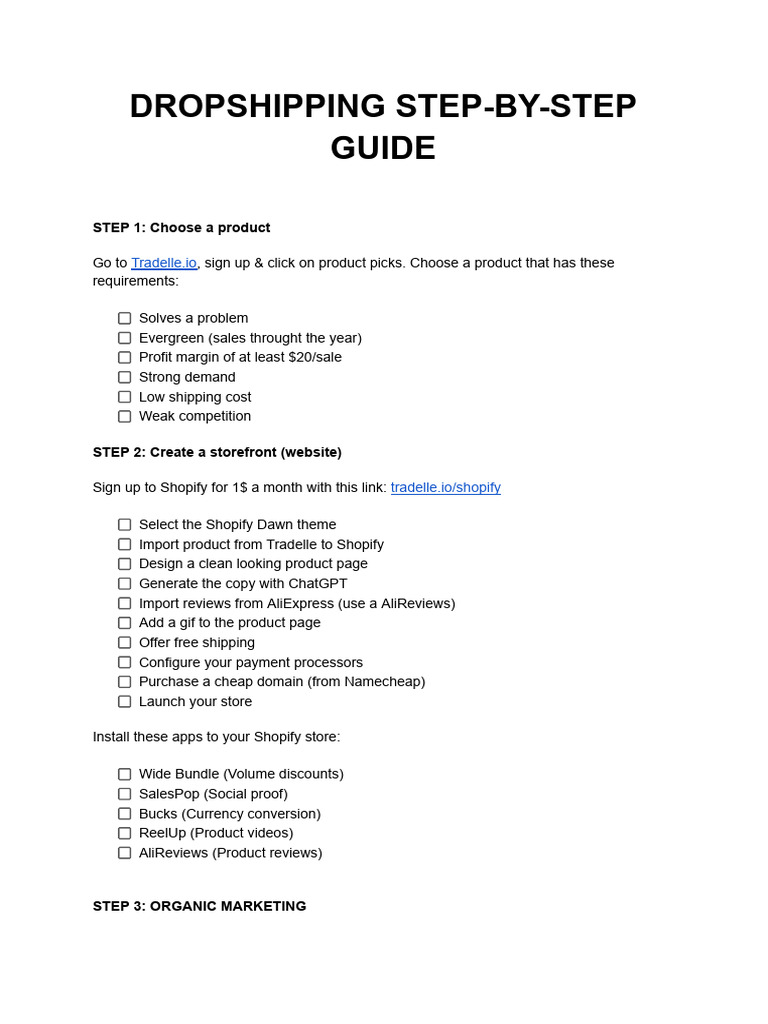 Dropshipping Guide | PDF | Computing