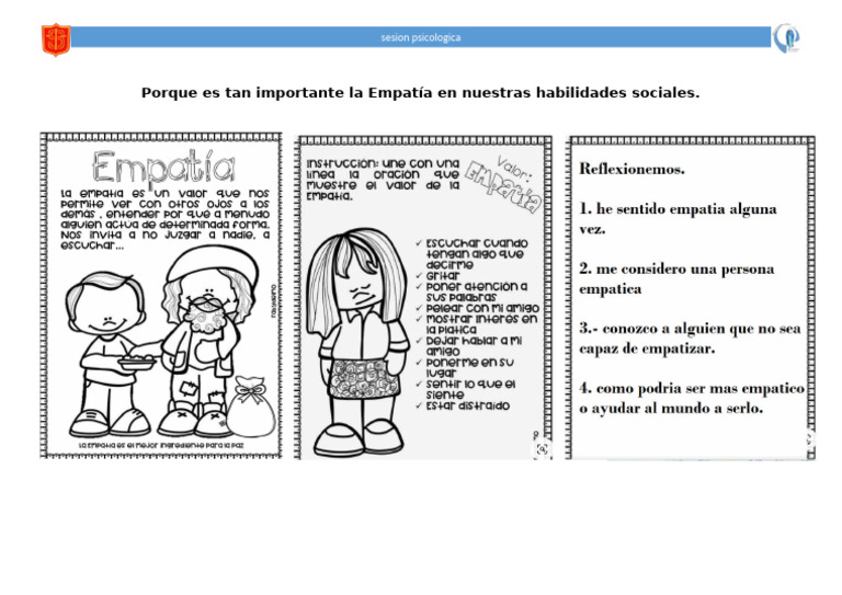 Actividad Empatia | PDF | Relaciones personales, crianza y desarrollo ...