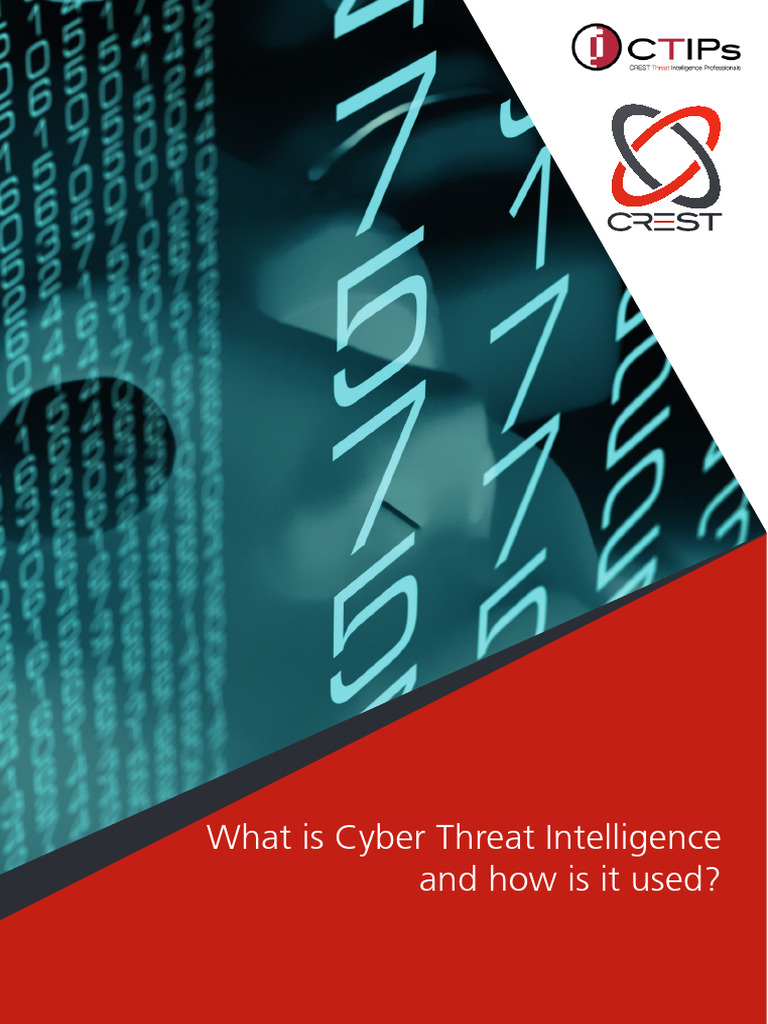 CREST-Cyber-Threat-Intelligence | PDF | Security | Computer Security