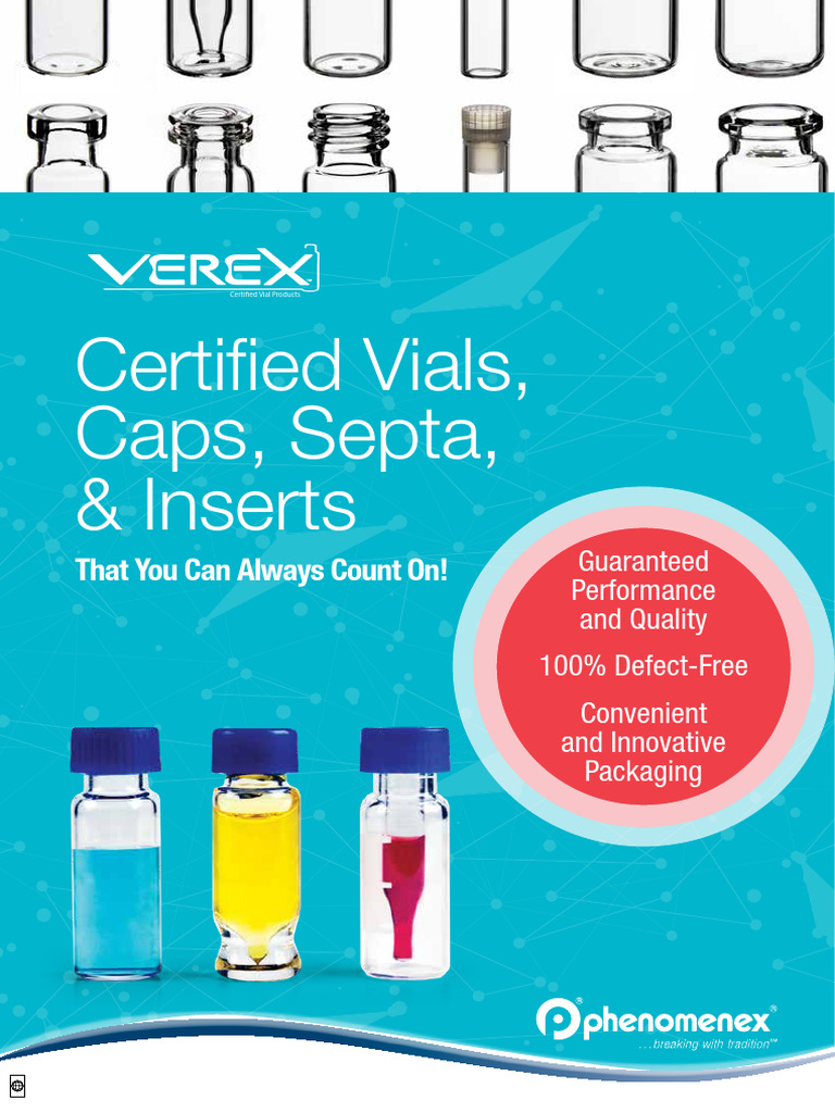 Catalogo Viales VEREX Catalogo | PDF | Liquid Chromatography–Mass Spectrometry