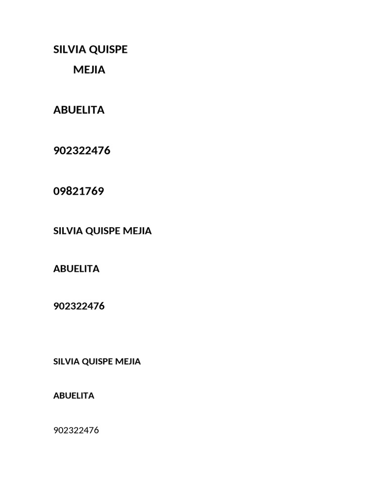 Silvia Quispe | PDF