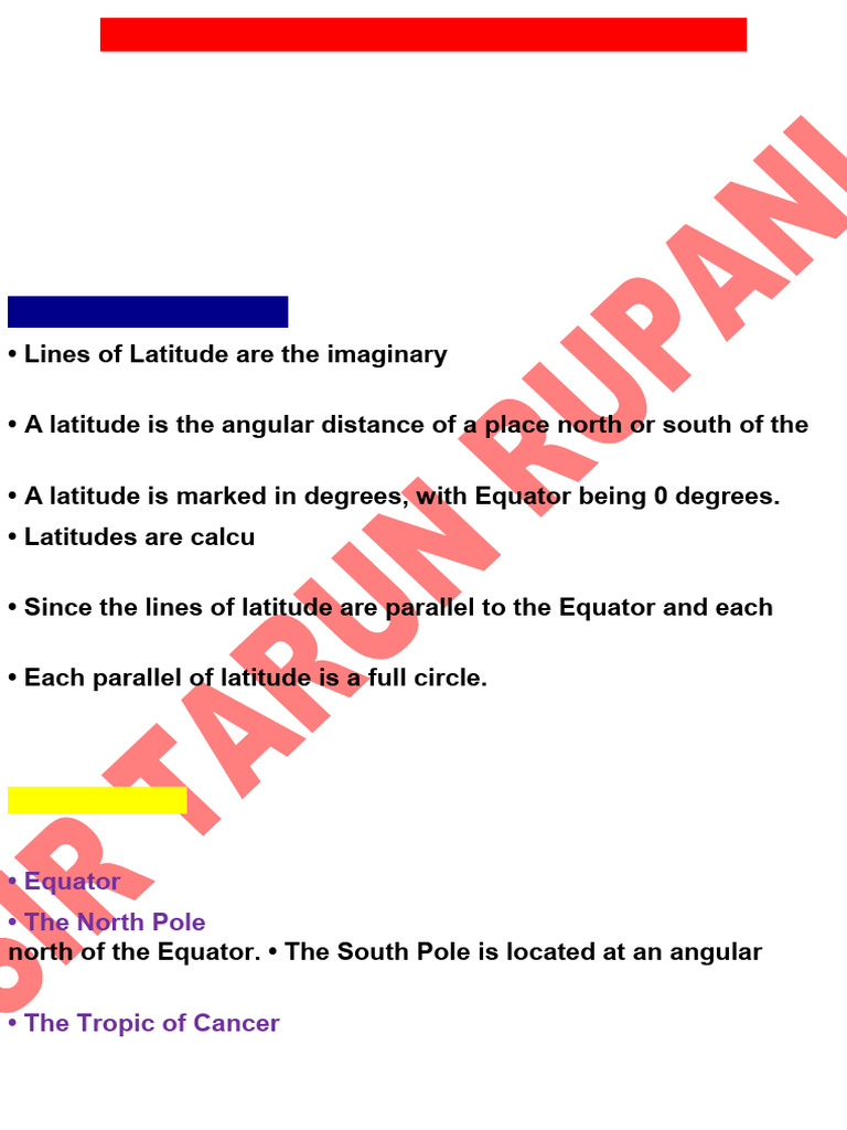 240815110817468844Geographic grid - Latitudes & Longitudes | PDF | Latitude | Equator