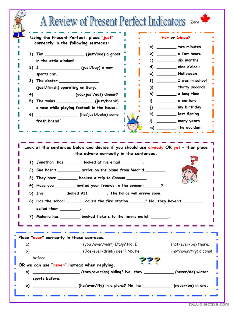 Present Perfect Indicators | PDF | Alcohol