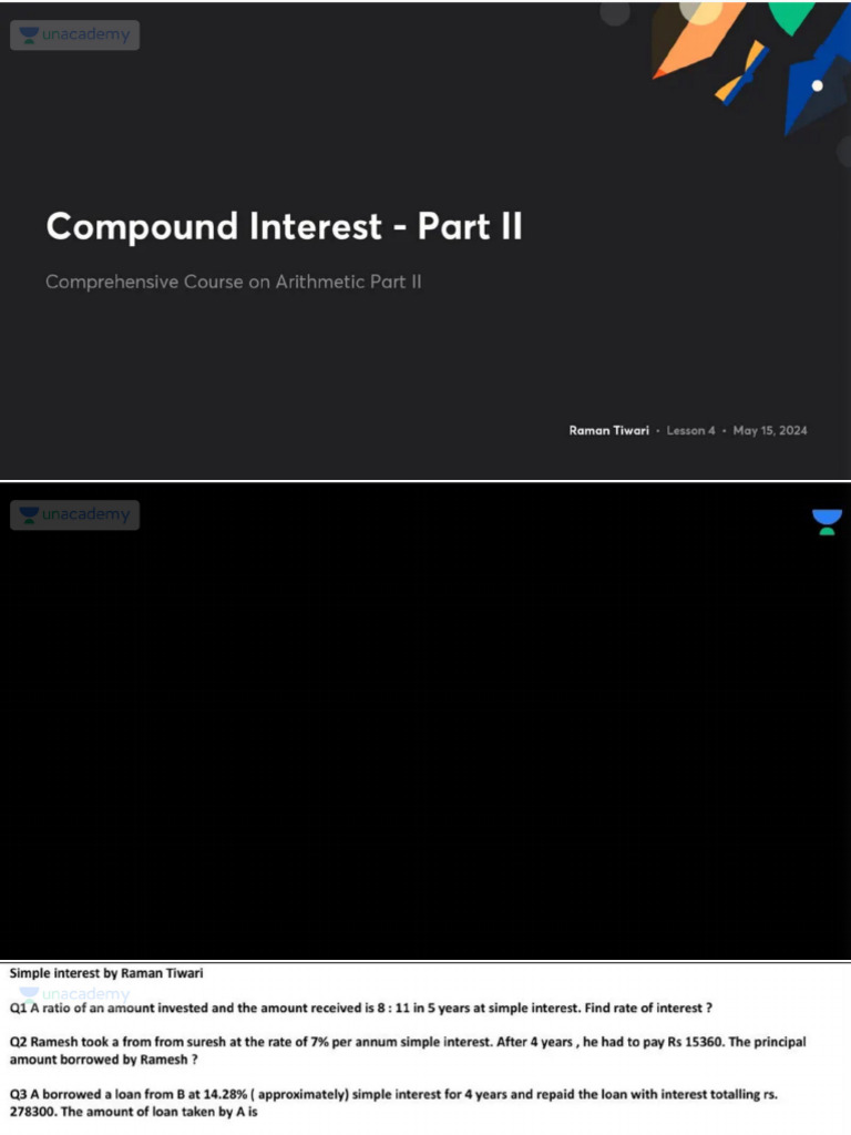 Compound - Interest - Part - II - No - Anno Amit | PDF