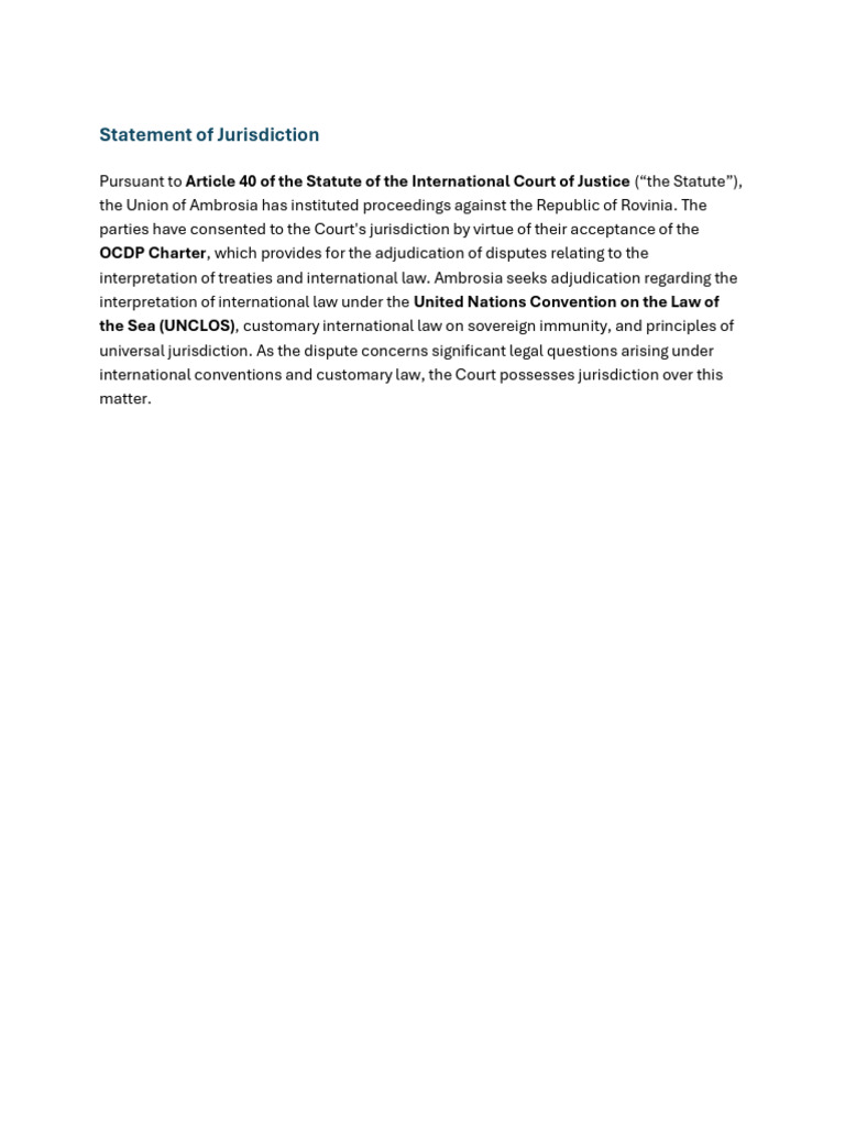 Jurisdiction Under OCDP Charter | PDF
