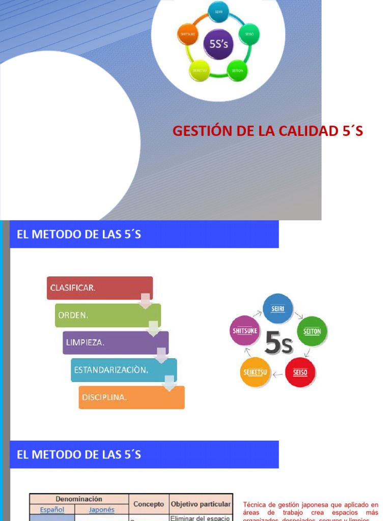 Gestión de La Calidad 5 S | PDF