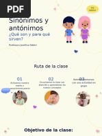 Fichas para Trabajar Los Sinónimos y Antónimos en Primaria ...