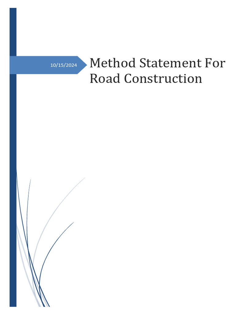 Road Construction Method Statement - Levelng Topographical and Cross ...