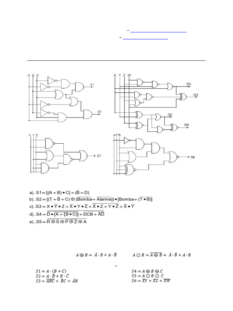 2a. Lista de Exercícios Do ERE - Portas Lógicas | PDF | Métodos e ...