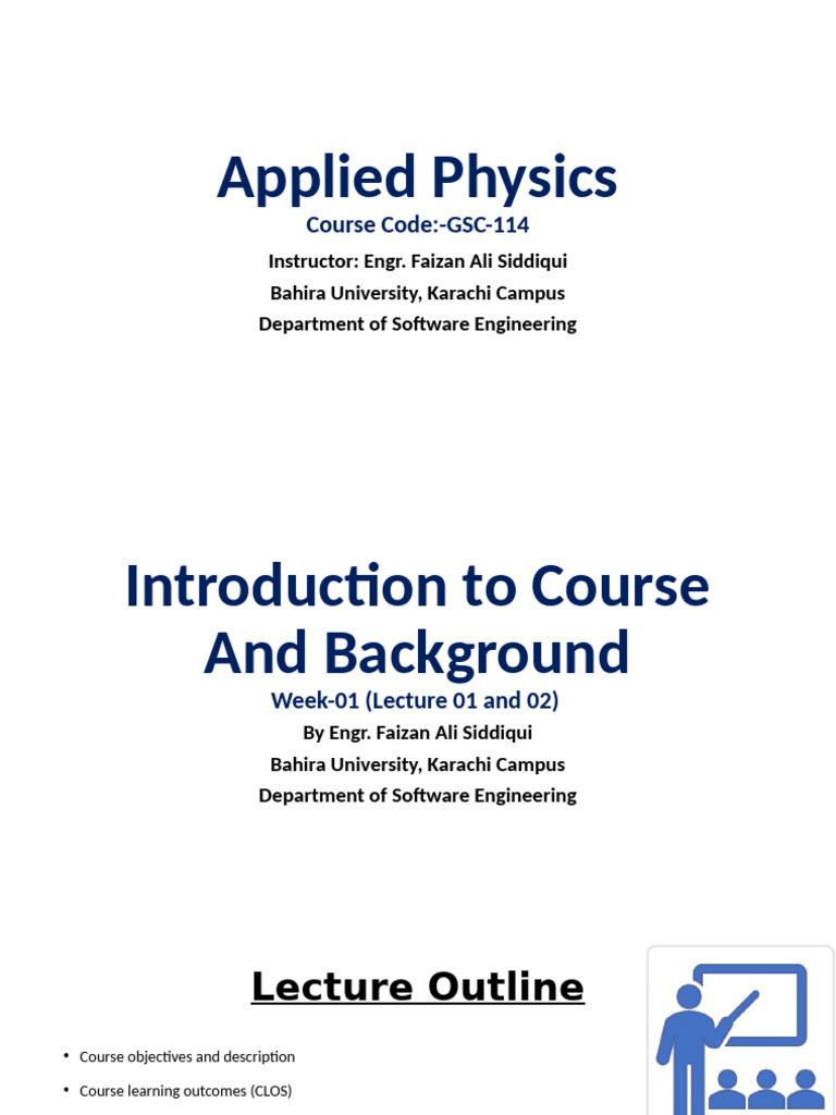 Week 01 Applied Physics 10092024 113156am | PDF | Force | Newton's Laws ...