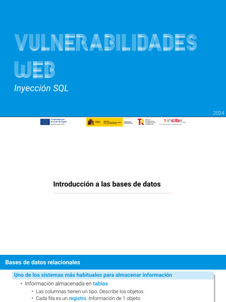 4.3 Inyection SQL | PDF | SQL | Bases de datos