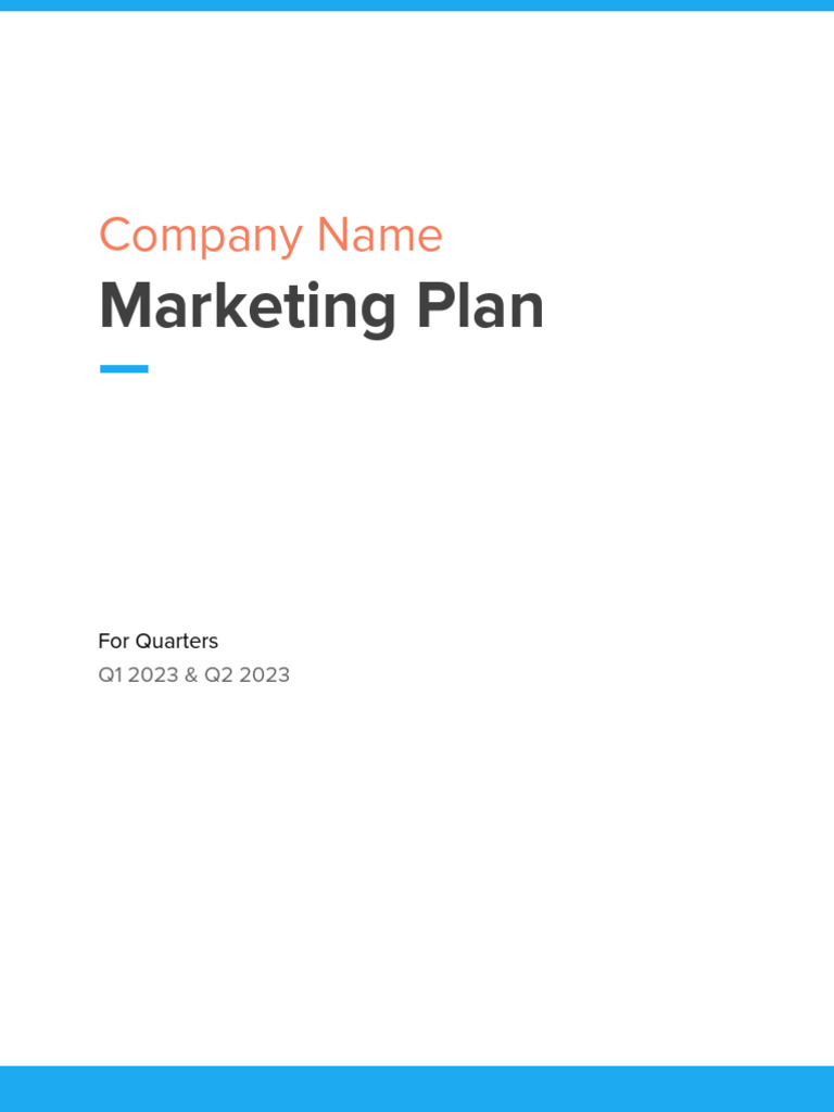 2023 Q1-Q2 Marketing Plan Overview | PDF | Marketing | Target Audience