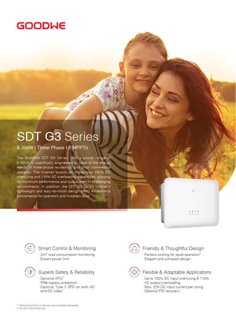 GoodWe SDT G3 Series Inverter Overview | PDF | Manufactured Goods ...