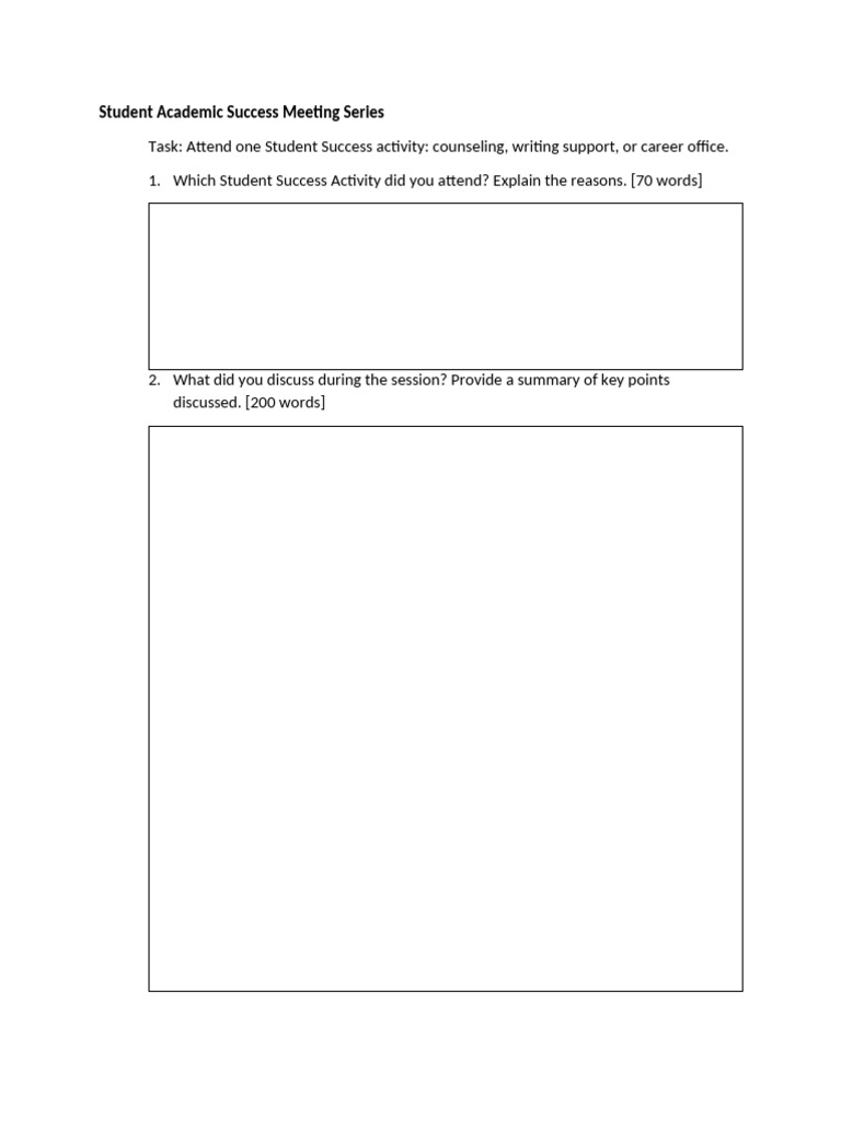 Student+Success+Activity+Form | PDF