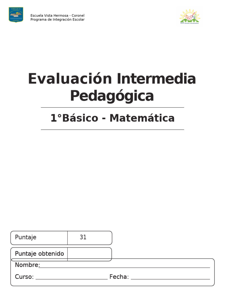 Evaluacion 1 Basico Intermedia Eileen Leiva | PDF