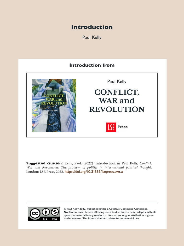 Politics of Conflict and Revolution | PDF | Paradigm | Political Philosophy
