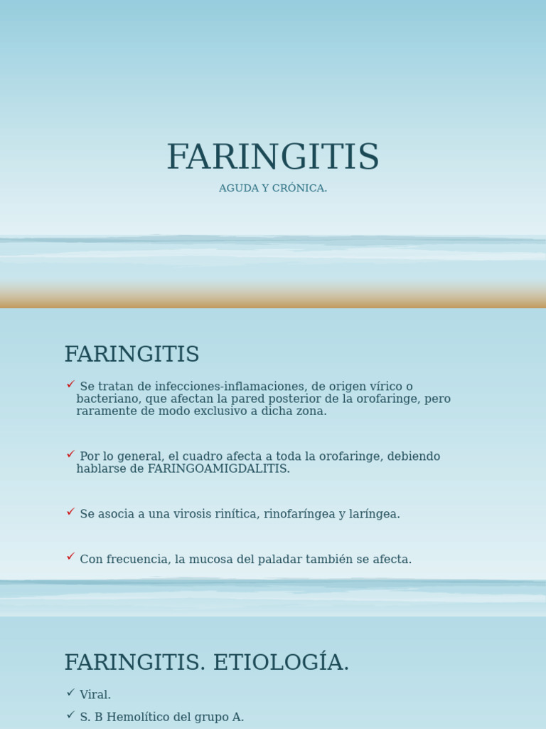 Faringitis y Amigdalitis | PDF | Especialidades Medicas | Enfermedades ...