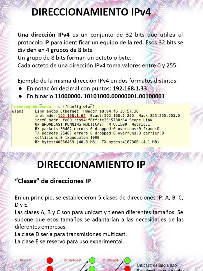 PRE0202 Direccionamiento IP | PDF | Dirección IP | Protocolos de comunicaciones