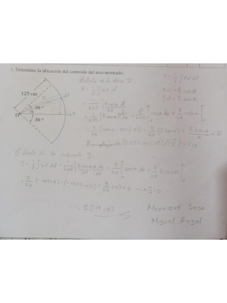 Tarea Física Centroides | PDF